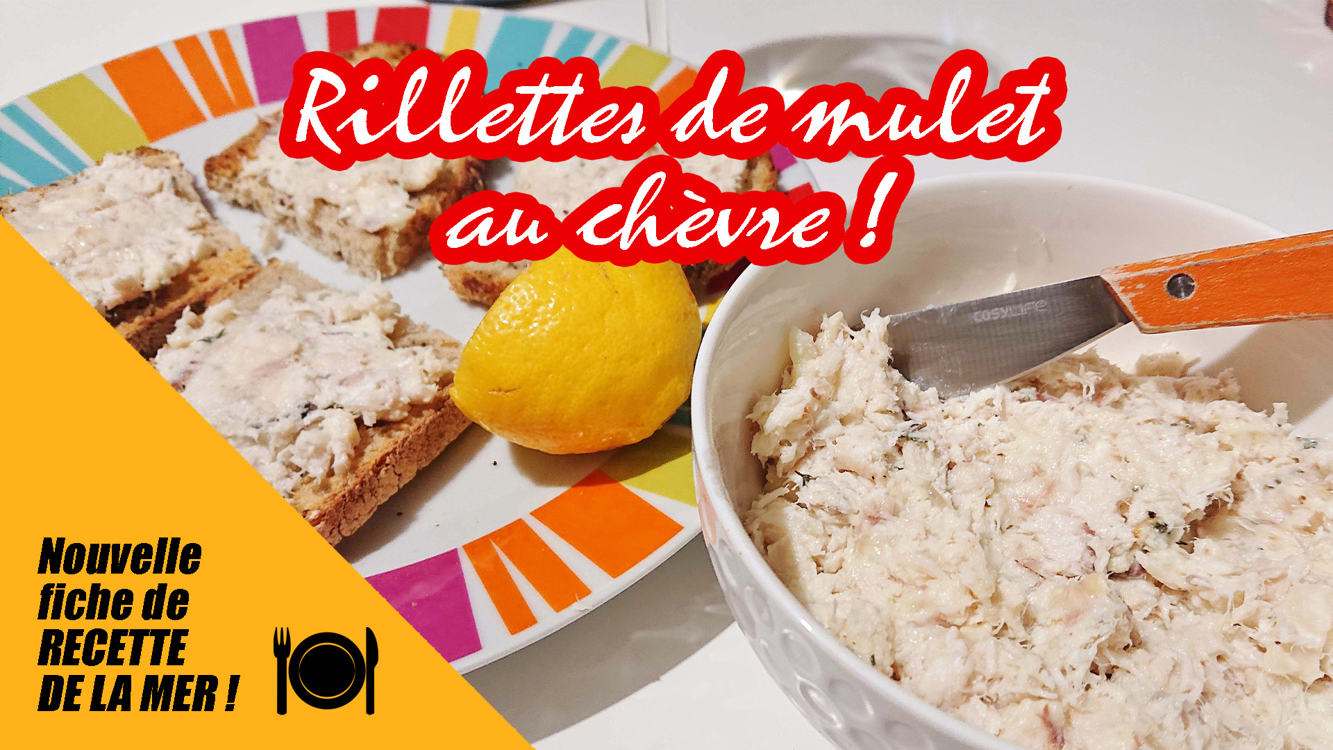 👨‍🍳 NOUVELLE FICHE DE RECETTE DE LA MER / Rillettes de mulet au chèvre ...